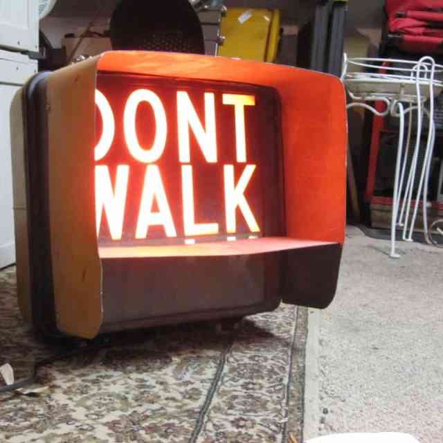 Real traffic lights in my collection make great conversation pieces