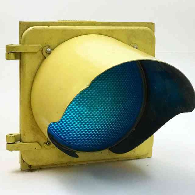 Real traffic lights in my collection make great conversation pieces