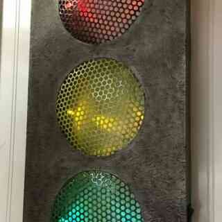 Traffic light decorations for the garage, kitchen, or... bedroom. Oh, my!